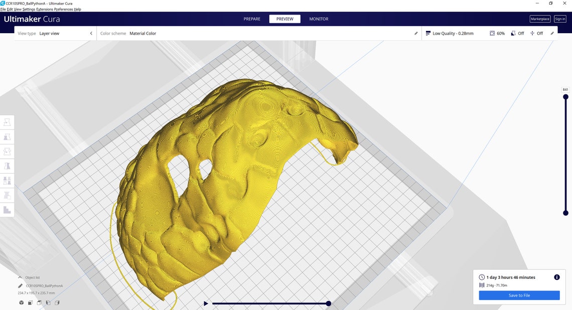 Ball Python Mask 3d Model Files | Etsy