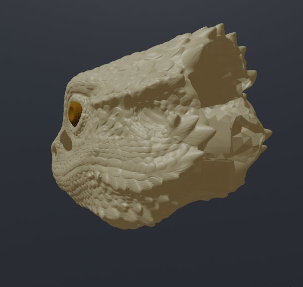 Bearded Dragon V2 Mask .STL Files for 3D Printing - Etsy