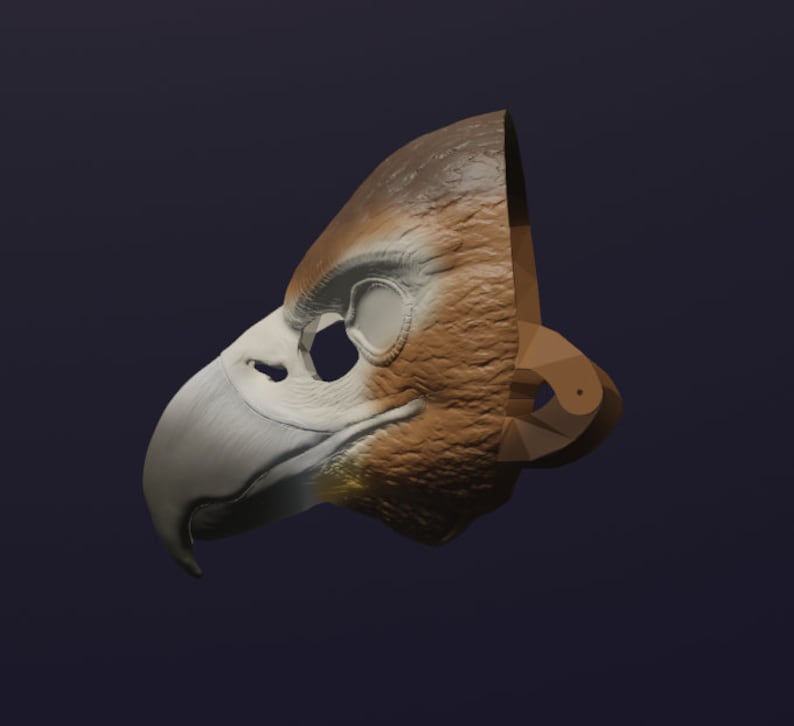 Golden Eagle Mask .STL Files for 3D Printing - Etsy