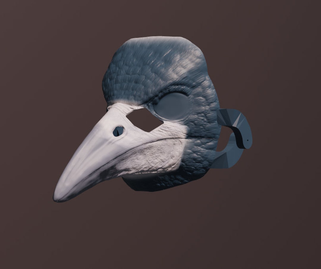 Rook Bird Mask .STL Files for 3D Printing - Etsy