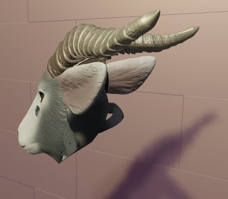 Goat Mask .STL Files for 3D Printing - Etsy