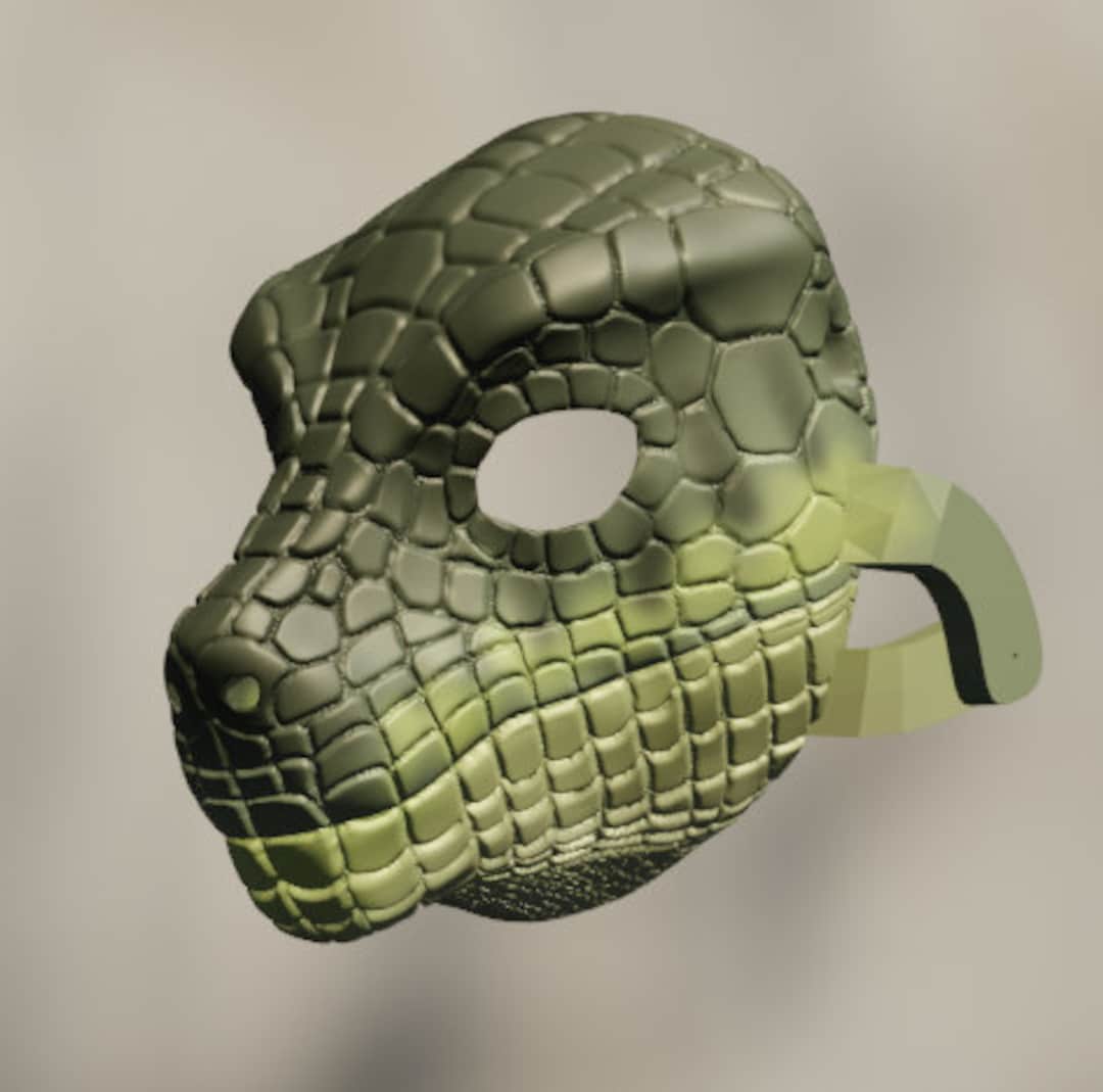Lizardman Mask .STL Files for 3D Printing - Etsy