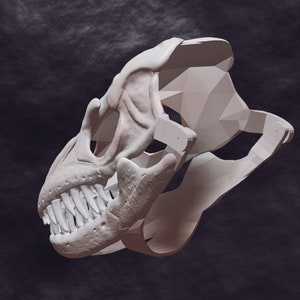 Crocodile Monitor Skull Mask .STL Files for 3D Printing - Etsy UK