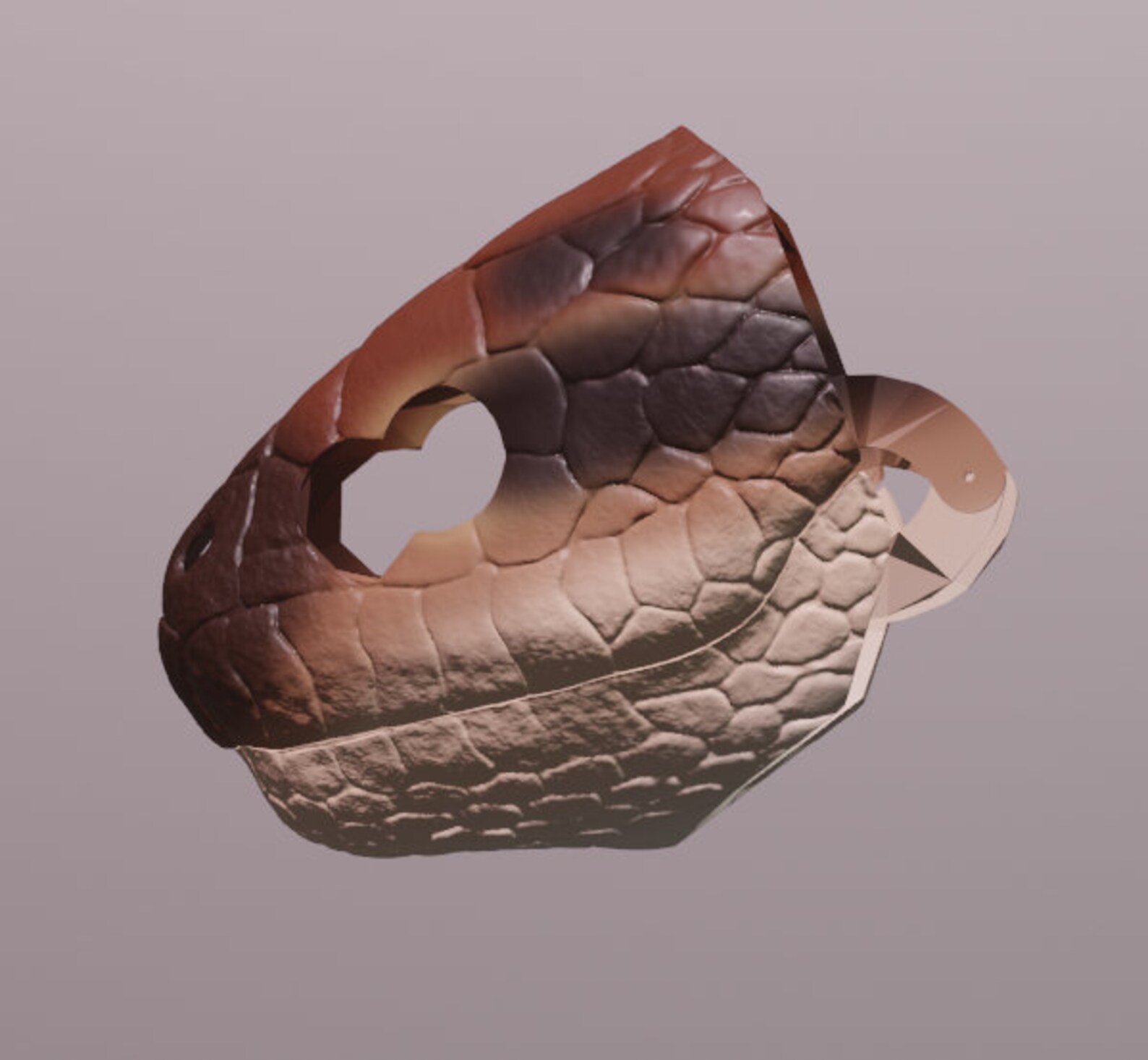 Puff Faced Water Snake Mask .STL Files for 3D Printing - Etsy