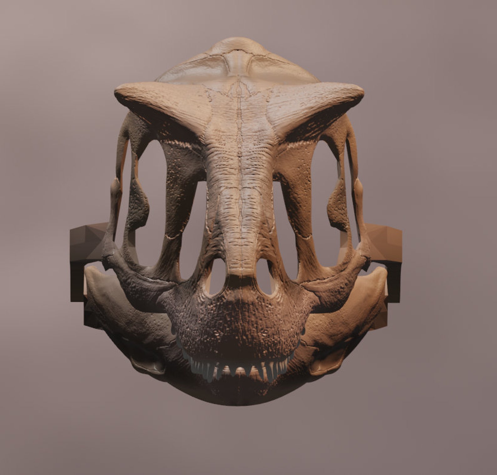 Carnotaurus Skull Mask .STL Files for 3D Printing - Etsy