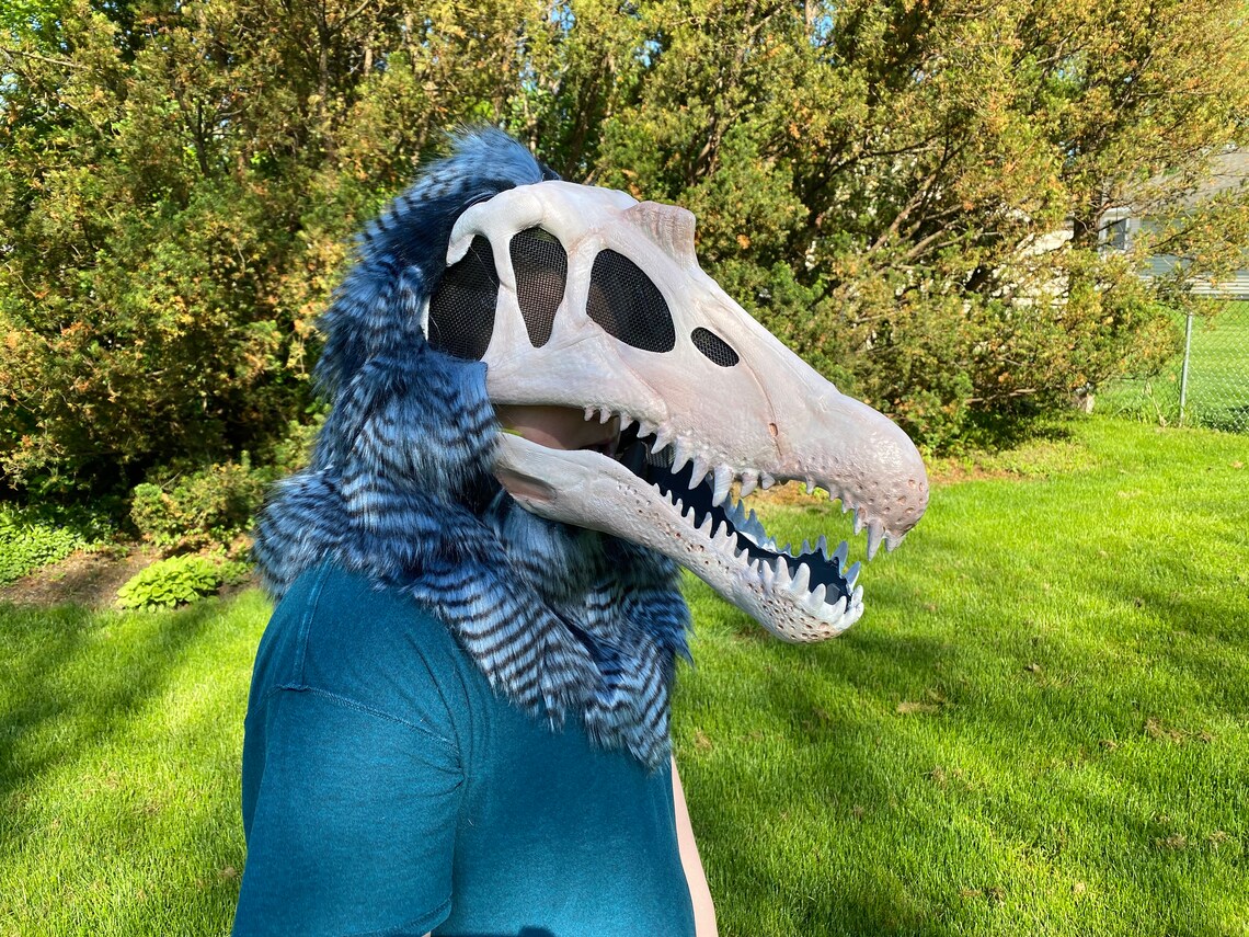 Spinosaurus Skull Mask Fursuit Head - Etsy