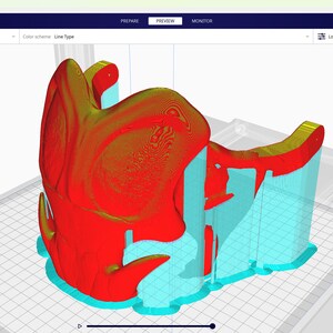 Crocodile Monitor Skull Mask .STL Files for 3D Printing - Etsy