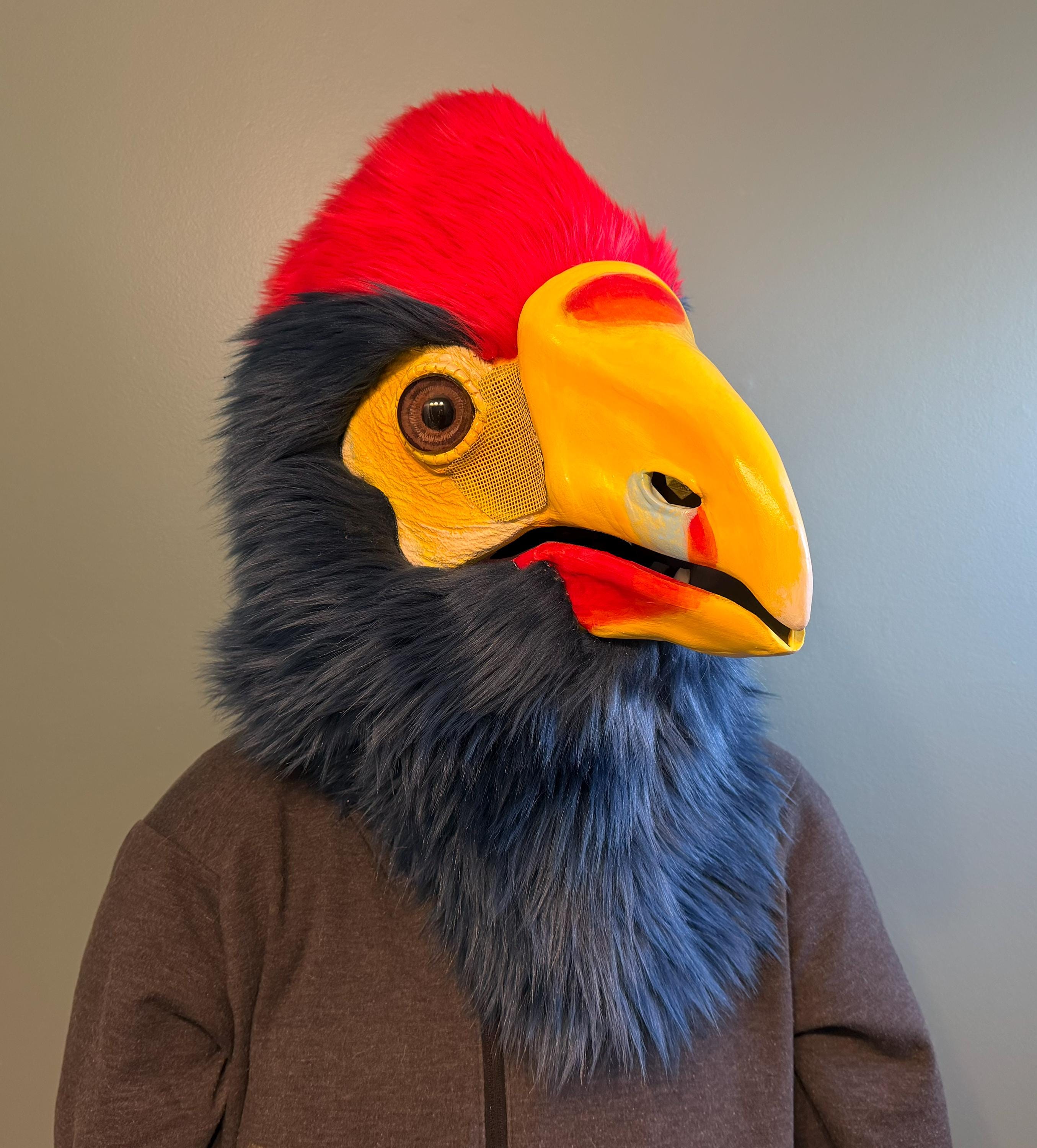 Realistic Ross Turaco Fursuit Head - Etsy