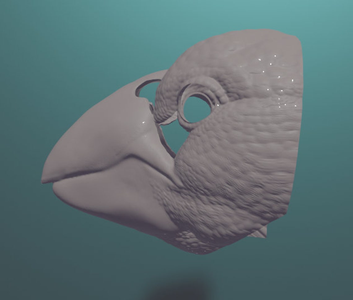 Ground Finch Mask .STL Files for 3D Printing - Etsy
