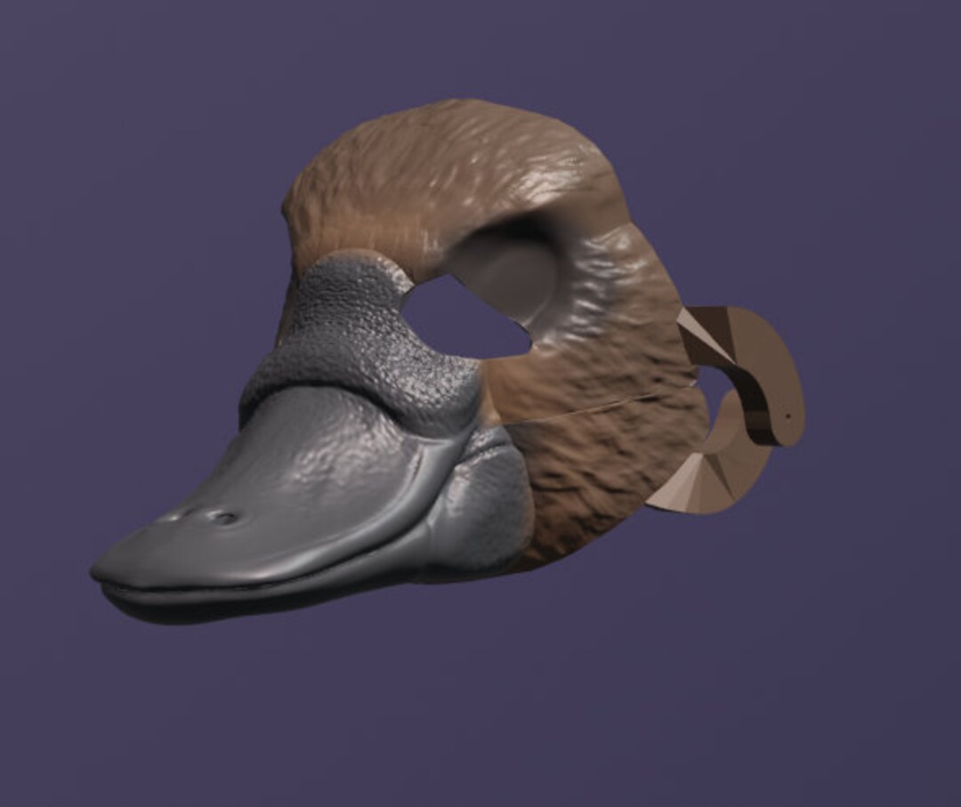 Platypus Mask .STL Files for 3D Printing - Etsy