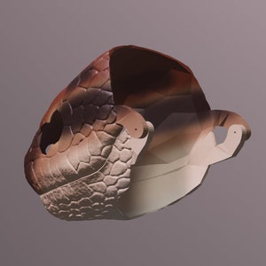 Puff Faced Water Snake Mask .STL Files for 3D Printing - Etsy