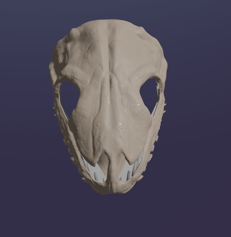 Ball Python Skull Mask .STL Files - Etsy