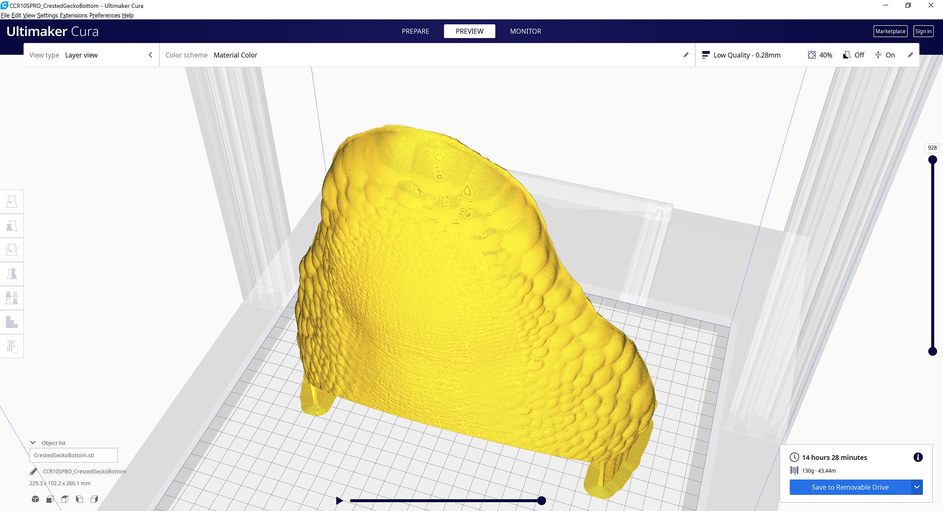 Crested Gecko Mask .STL Files for 3D Printing - Etsy UK