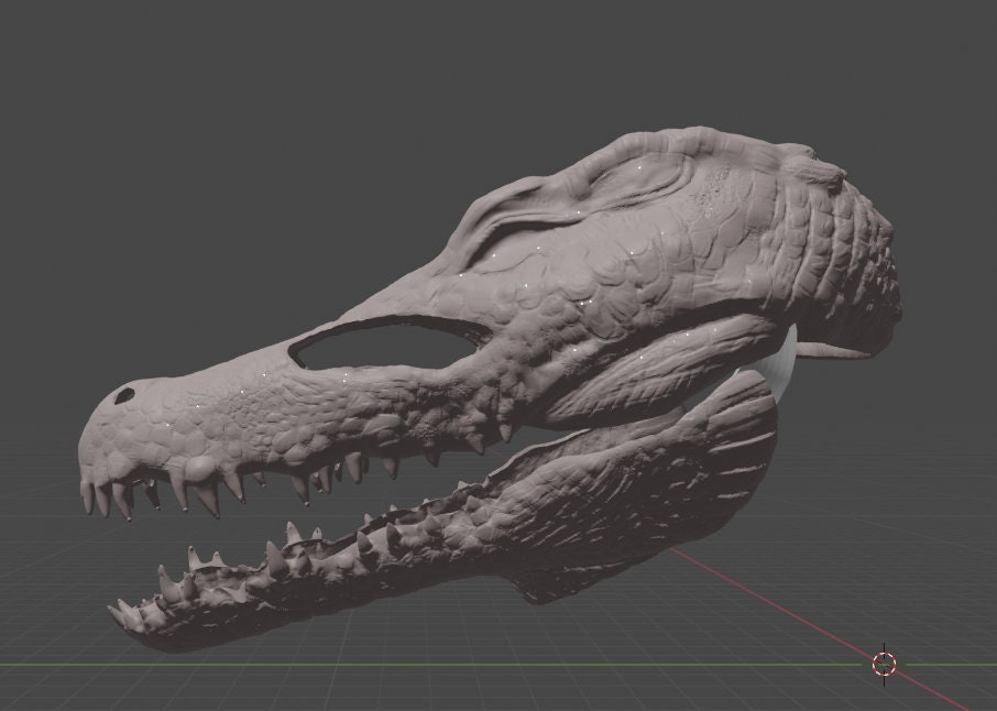 Crocodile Mask .STL Files for 3D Printing | Etsy