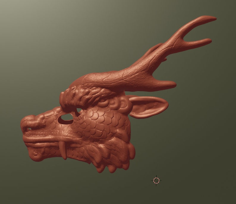 Eastern Dragon Mask .stl Files for 3D Printing - Etsy