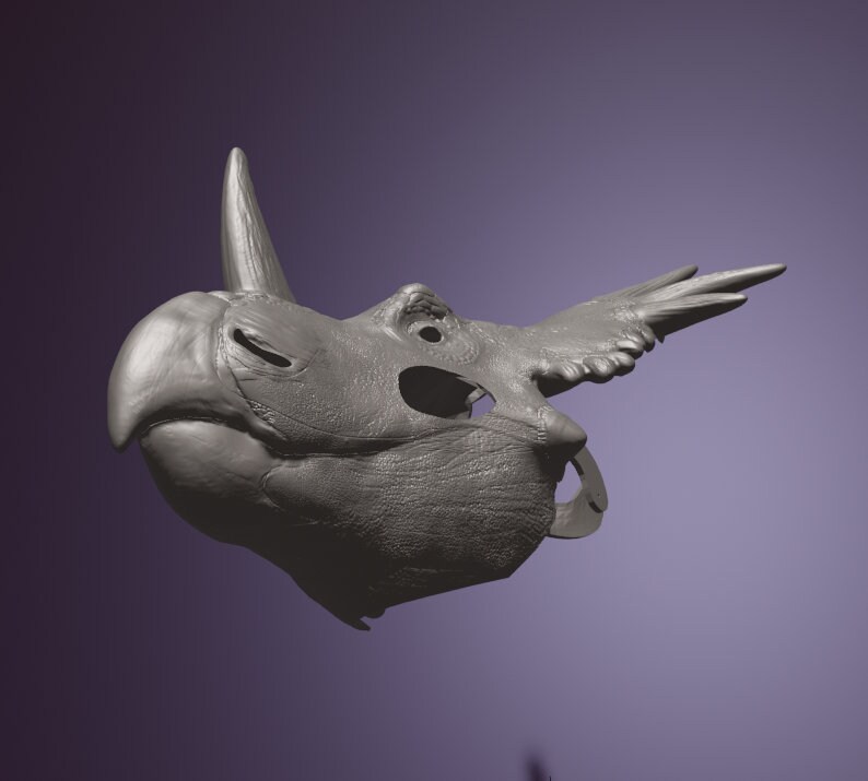 Styracosaurus Mask .stl Files for 3D Printing - Etsy
