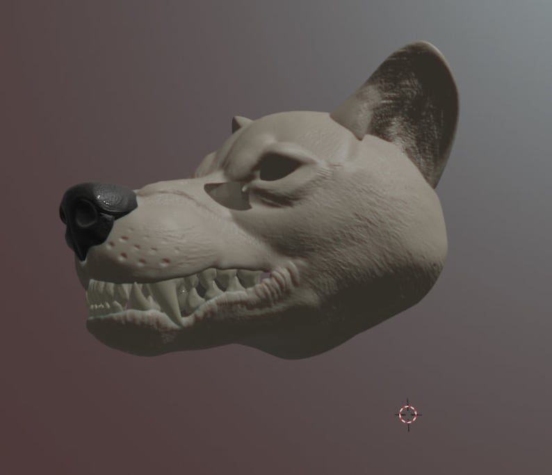 Snarling Grey Wolf Mask STL Files for 3D Printing - Etsy