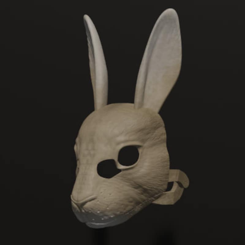 White Rabbit Mask - Etsy