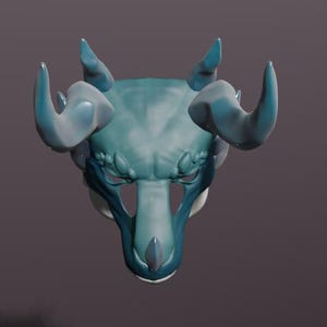 Moonstone Dragon Mask .STL Files for 3D Printing - Etsy
