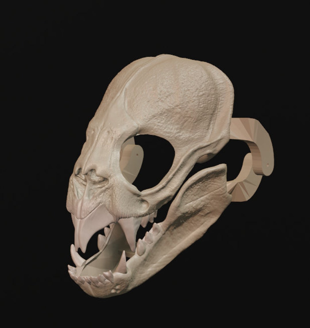 Vampire Bat Skull Mask V2 .STL Files for 3D Printing - Etsy