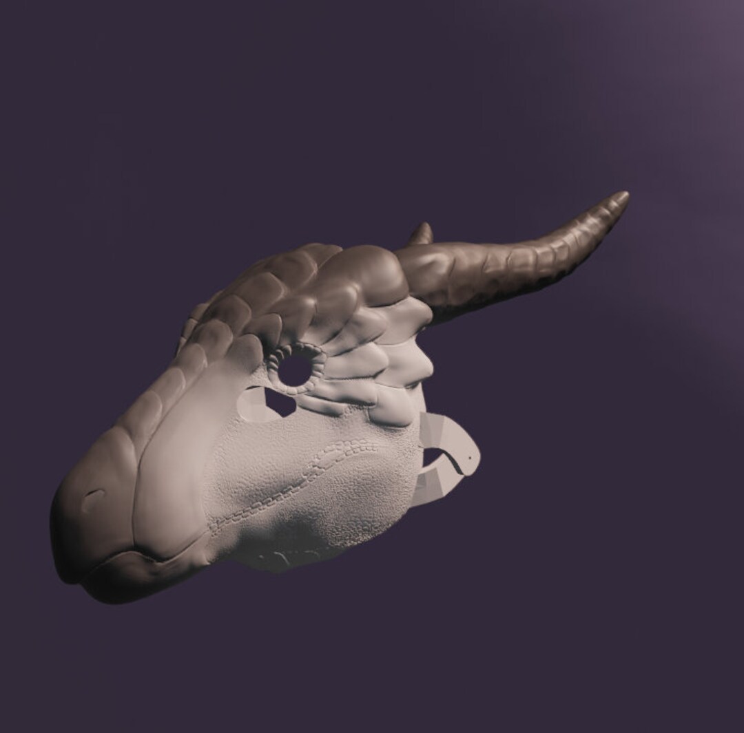 Spikey Dragon Mask .STL Files for 3D Printing - Etsy Australia
