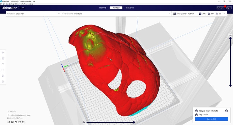 Ball Python V2 Mask .STL Files for 3D Printing - Etsy