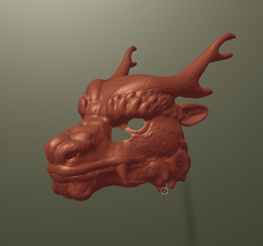Eastern Dragon Mask .stl Files for 3D Printing - Etsy
