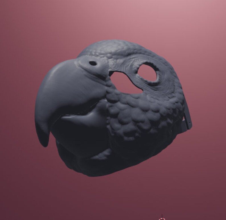 African Grey Mask .STL Files for 3D Printing - Etsy