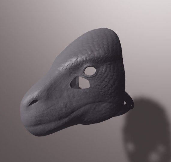 Utahraptor Mask V3 .STL Files for 3D Printing - Etsy Singapore