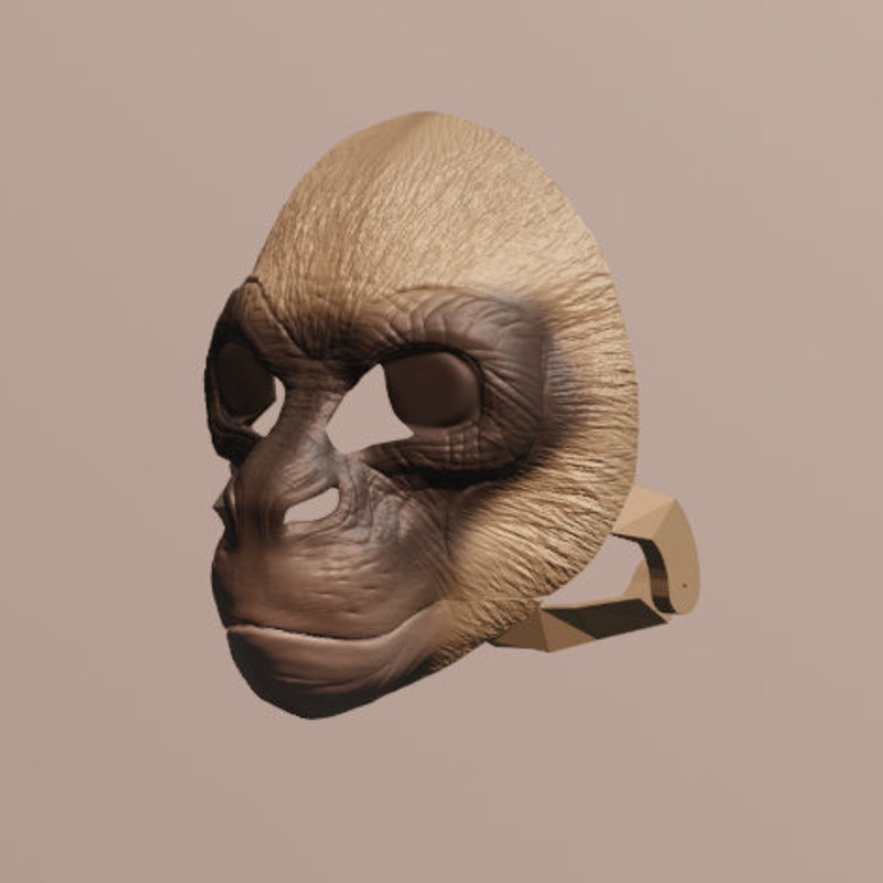 Monkey Mask - Etsy