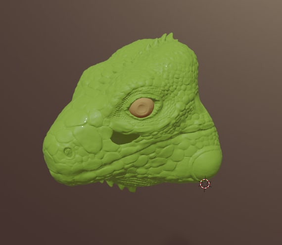 Iguana Mask .stl Files for 3D Printing | Etsy