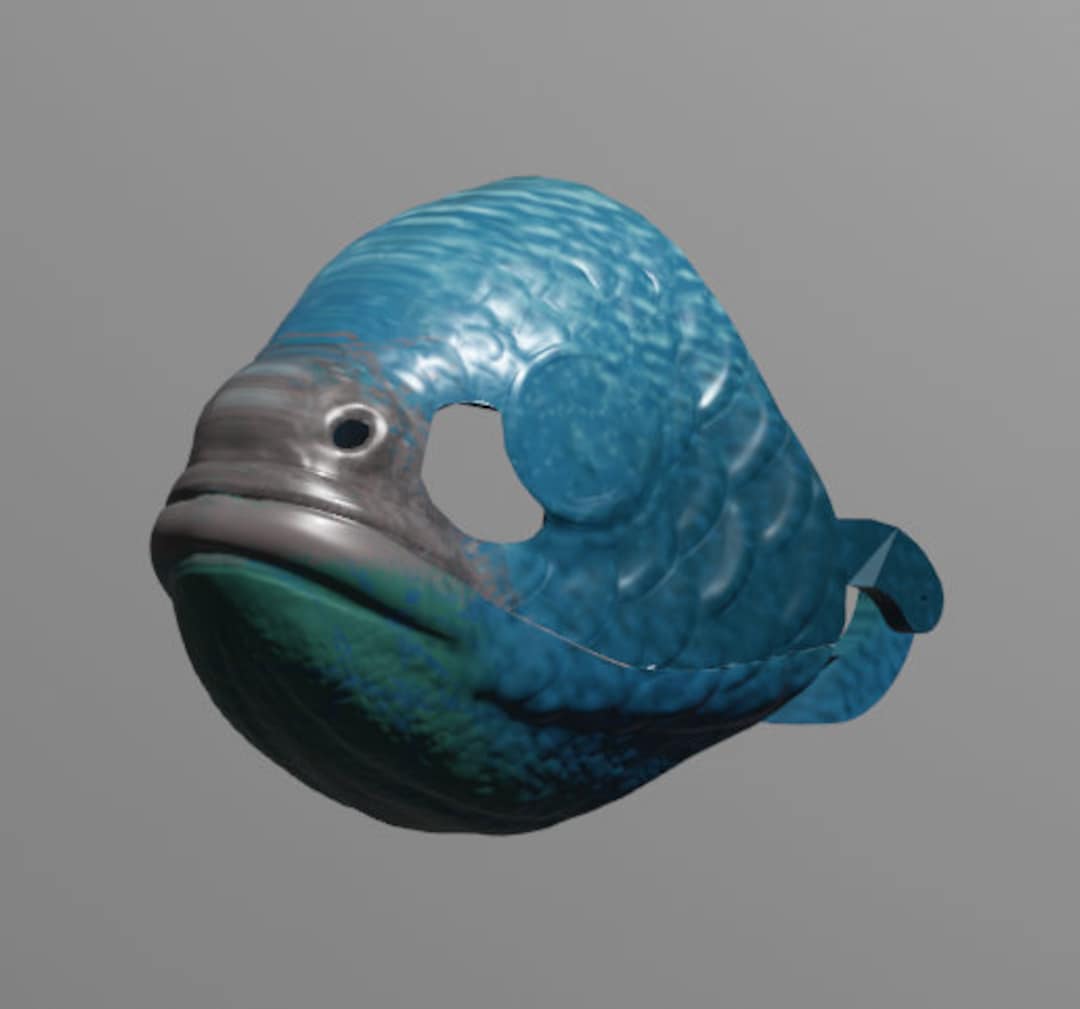 Betta Fish Mask .STL Files for 3D Printing - Etsy