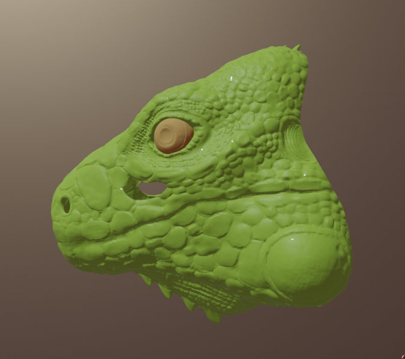 Iguana Mask .stl Files for 3D Printing - Etsy