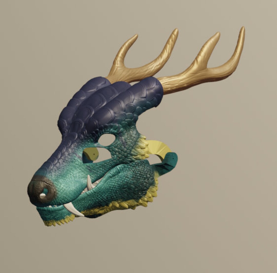 Eastern Dragon V2 Mask .STL Files for 3D Printing - Etsy