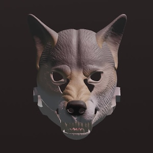 Snarling Coyote Mask .STL Files for 3D Printing - Etsy Australia