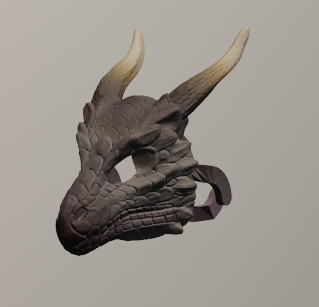 Drake Dragon Mask .STL Files for 3D Printing - Etsy