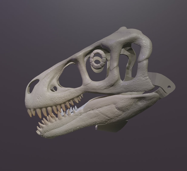 Utahraptor Skull Mask .STL Files for 3D Printing - Etsy