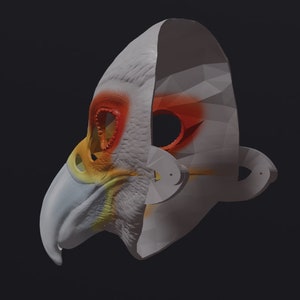 Secretary Bird Mask .STL Files for 3D Printing - Etsy