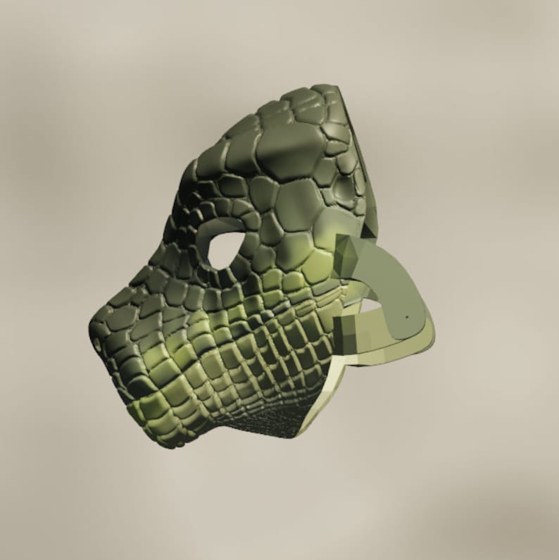 Lizardman Mask .STL Files for 3D Printing - Etsy