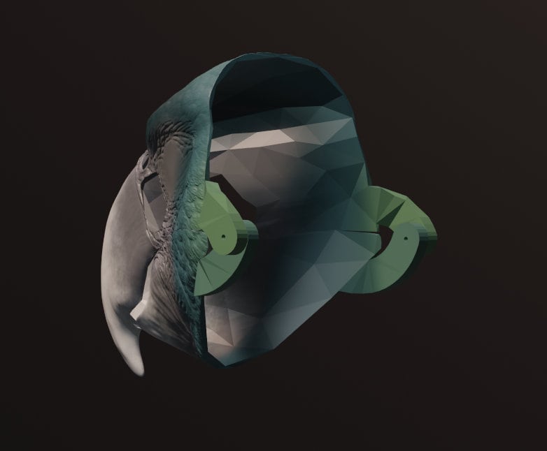 Mini Macaw Mask .STL Files for 3D Printing - Etsy