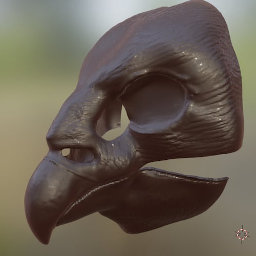 Raven Mask .STL Files for 3D Printing - Etsy
