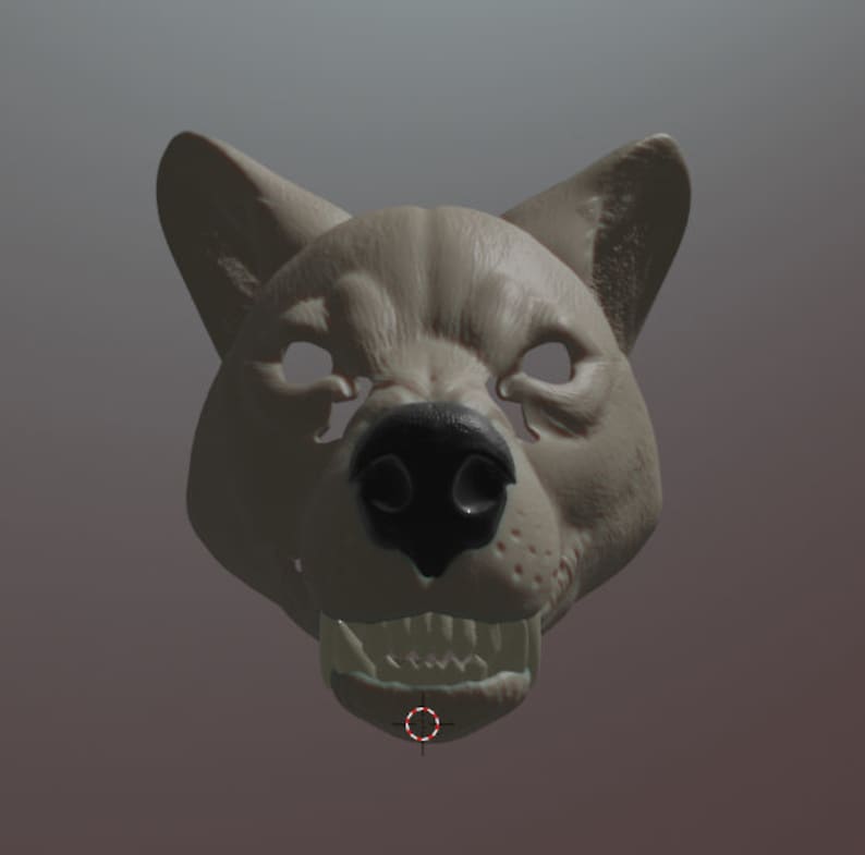 Snarling Grey Wolf Mask STL Files for 3D Printing - Etsy