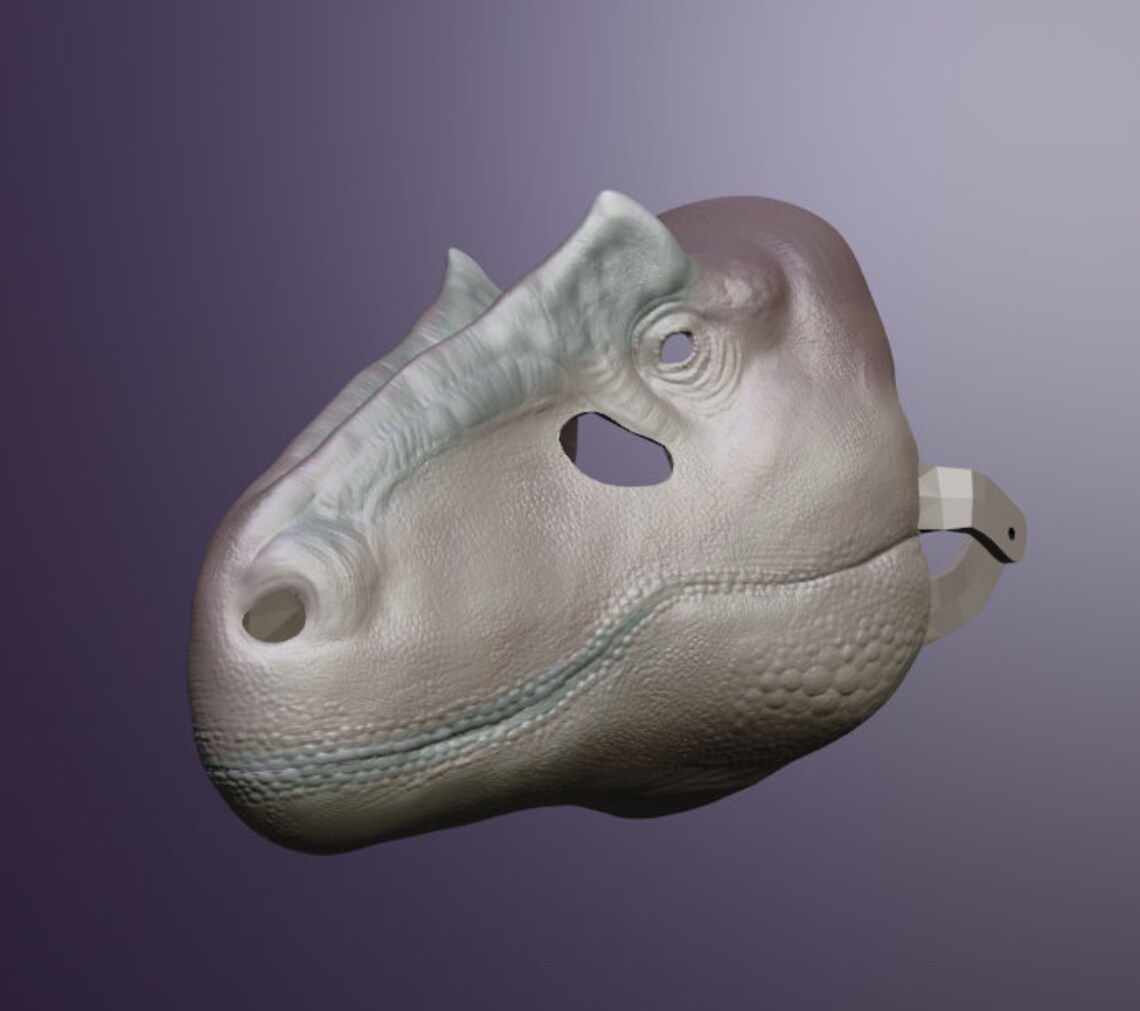Allosaurus Mask V2 .STL Files for 3D Printing - Etsy