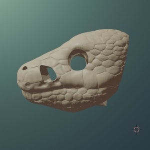Ball Python V2 Mask .STL Files for 3D Printing - Etsy