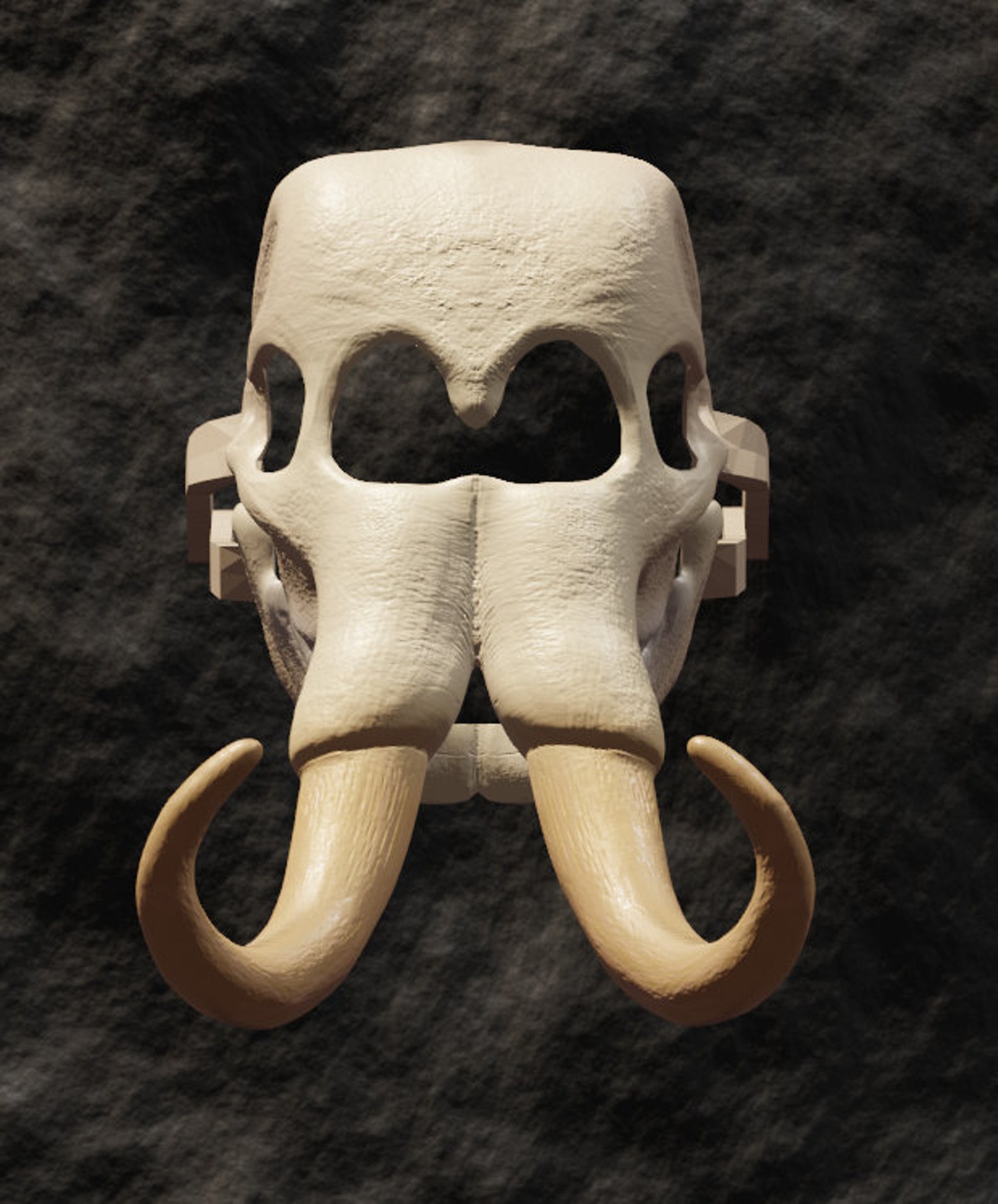 Mammoth Skull Mask .STL Files for 3D Printing - Etsy