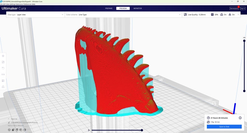 Komodo Dragon Skull Mask .STL Files for 3D Printing - Etsy