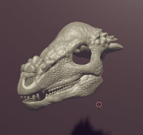 Pachycephalosaur Skull Mask .STL Files for 3D Printing | Etsy