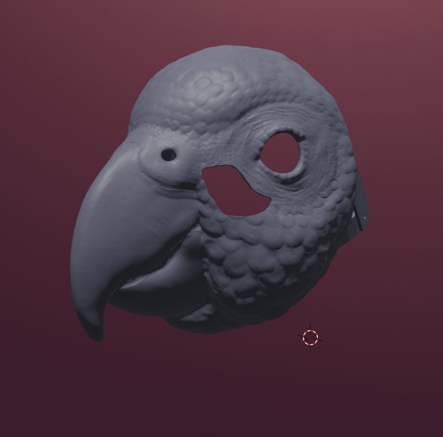 African Grey Mask .STL Files for 3D Printing - Etsy