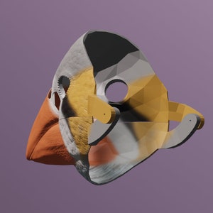 Zebra Finch Mask .STL Files for 3D Printing - Etsy Australia