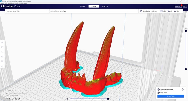 Smilodon Skull V2 Mask .stl Files for 3D Printing - Etsy Australia